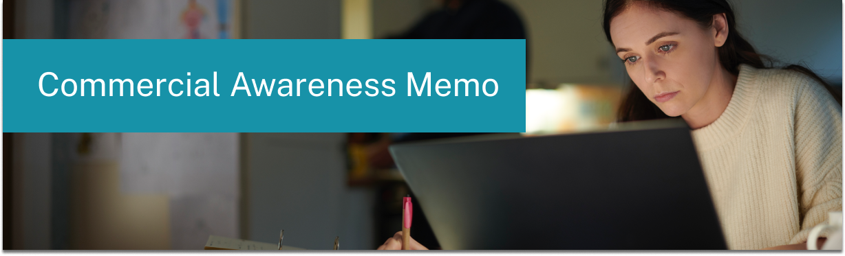 Commercial Awareness Memo - Chambers Student Guide